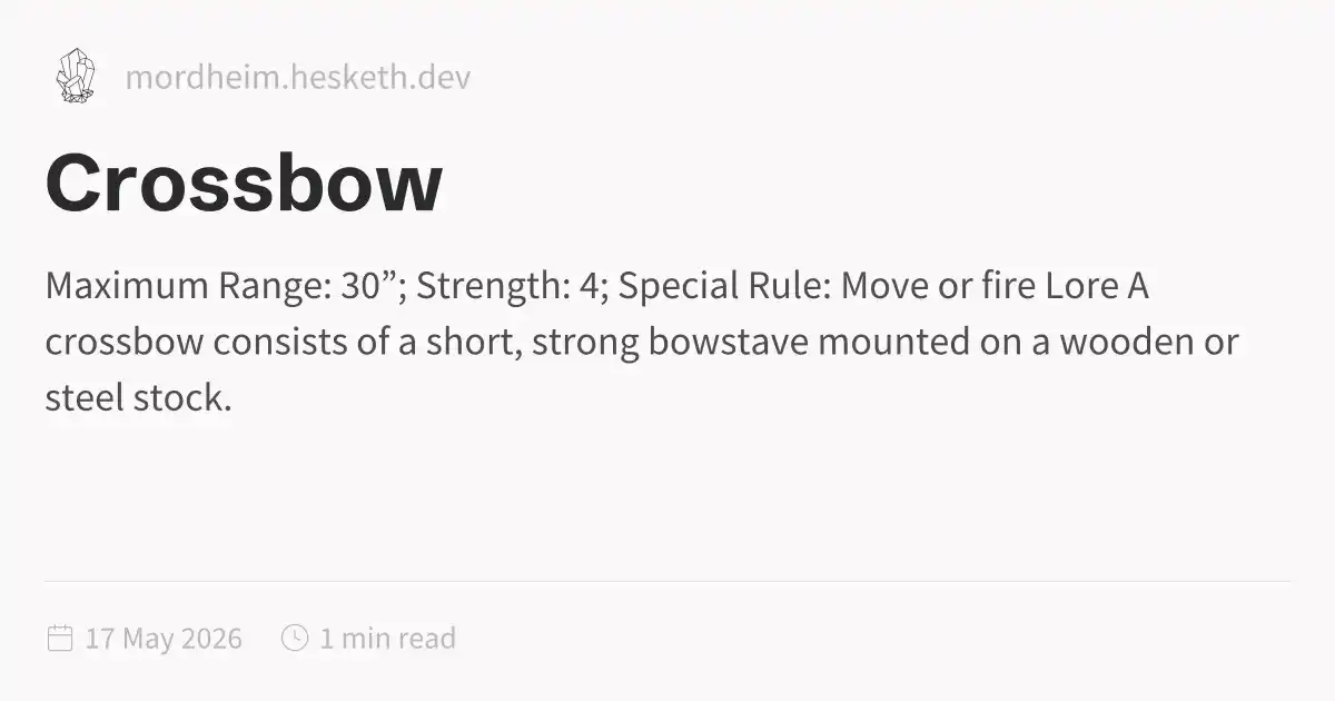 Crossbow